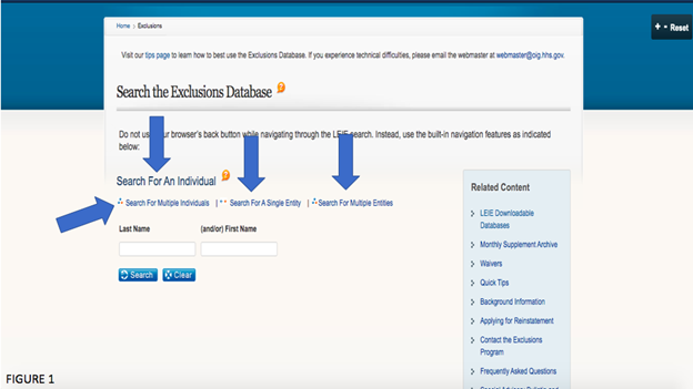 How to Screen the OIG LEIE