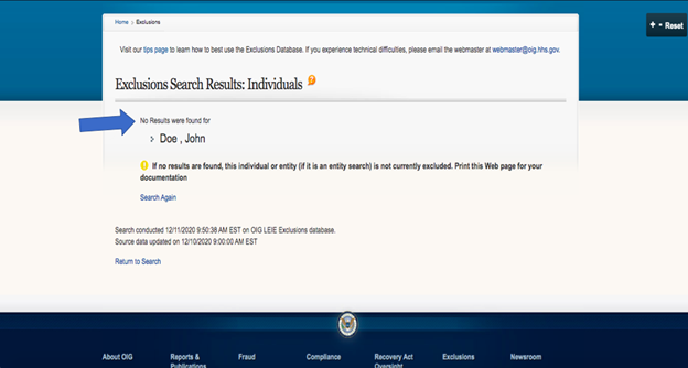 How to Screen the OIG LEIE